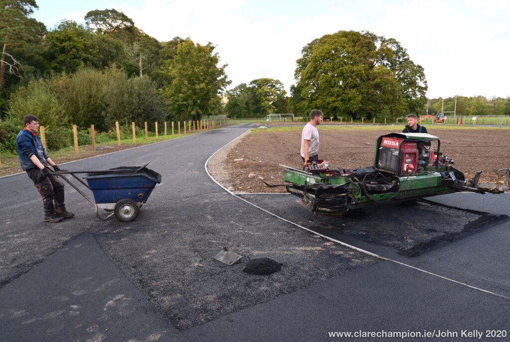 Work continues on new Derg AC €500,000 community track - The Clare Champion