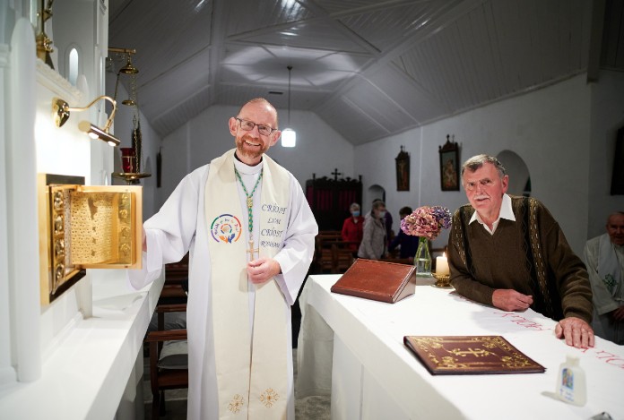 Oatfield Church restoration continues with installation of new altar ...