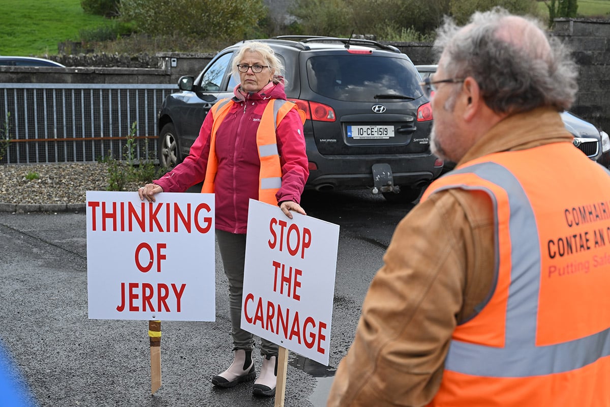 Road safety walk on the N67 - The Clare Champion
